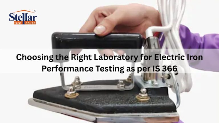 Choosing the Right Lab for Electric Iron Testing IS 366