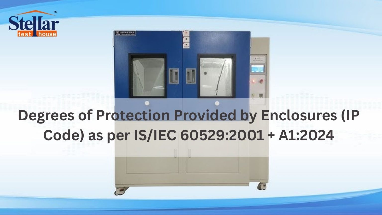 IP Code Testing Lab Noida | IEC 60529 Ingress Protection Testing