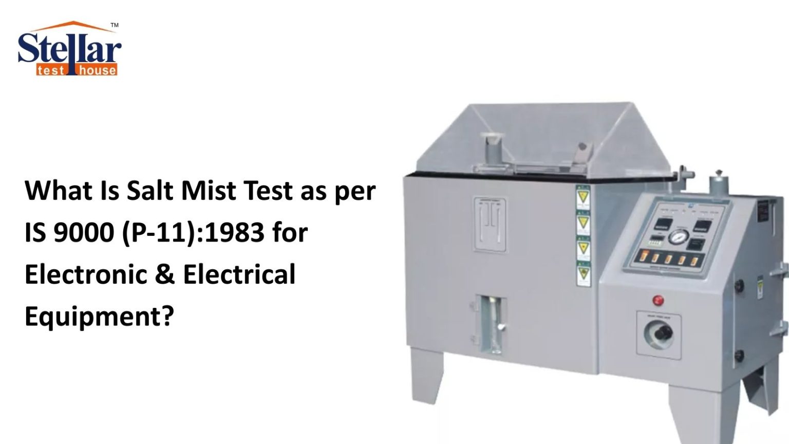 Salt Mist Test IS 9000 (P-11):1983 | Certified Testing Lab Noida
